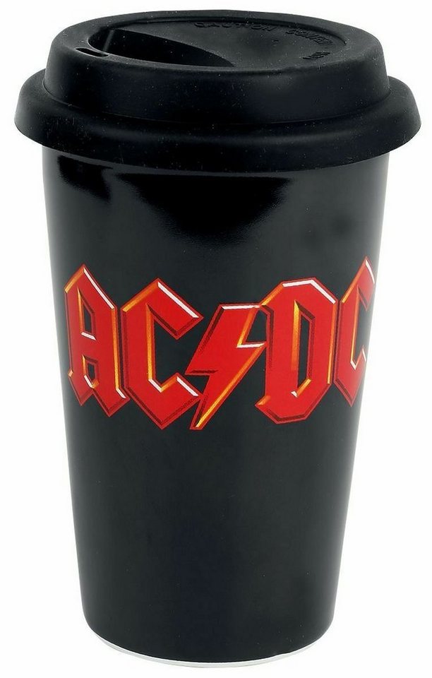 AC/DC Becher AC/DC REISEBECHER KERAMIK + BOX NEU TOP, Keramik AC/DC Becher AC/DC REISEBECHER KERAMIK + BOX NEU TOP, Keramik