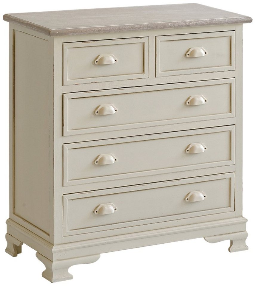 99rooms Kommode Pesaro Pappel Creme Hellbraun Sideboard