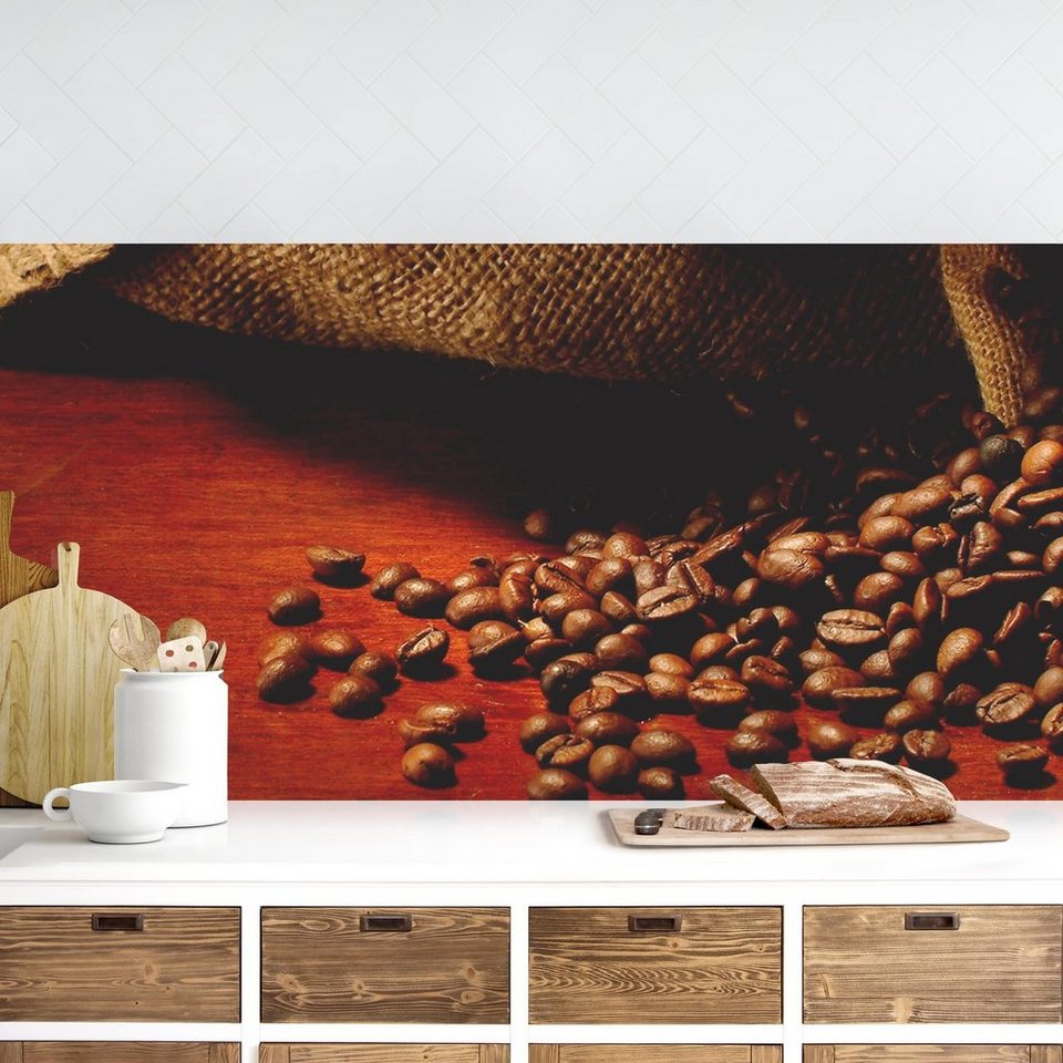 Bilderdepot24 Küchenrückwand Braun Dekor Backen Wandpaneel Küche Dulcet