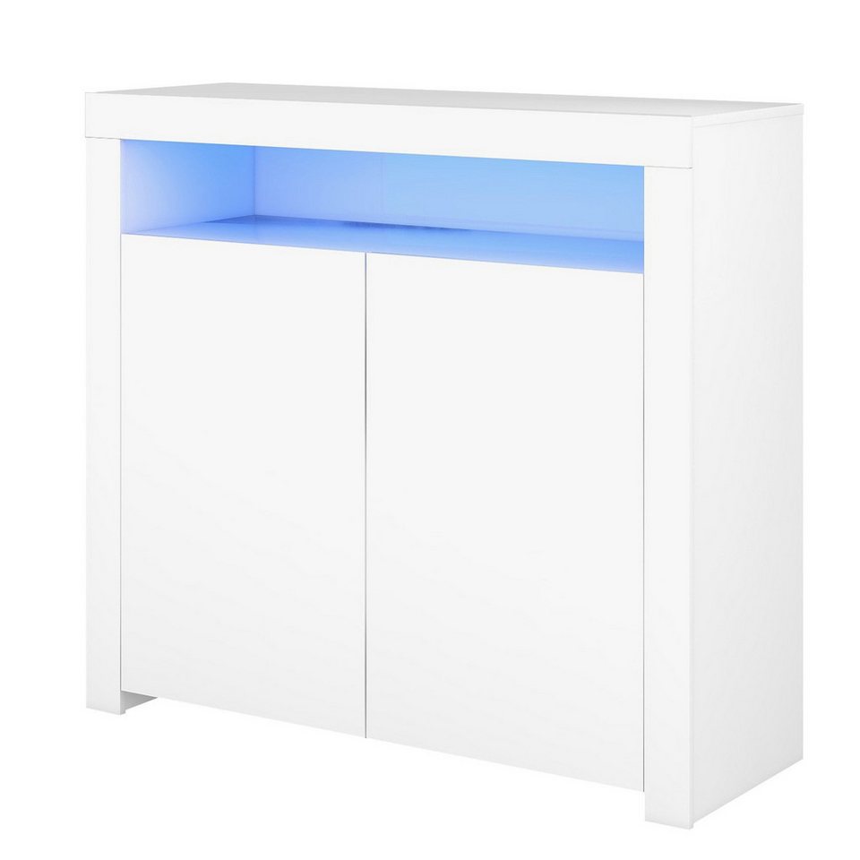 Gotagee Sideboard Kommode Anrichte Led Aufbewahrungsschrank Modern Tv