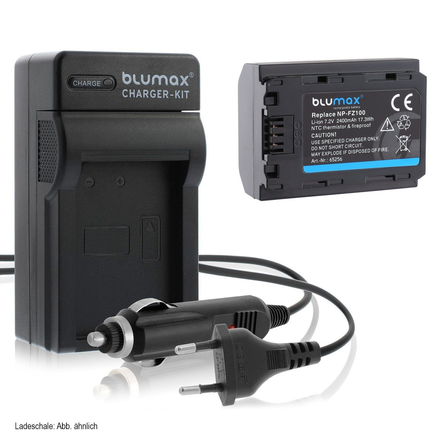Blumax Set mit Lader für Sony NP-FZ100 Alpha 7C 9 A9 II 9S A7 Ilce 6600 ...