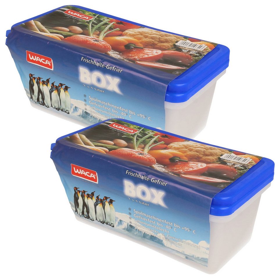 Waca Vorratsdose Gefrierdosen Set Mit Deckel 10l Perfekt Zur