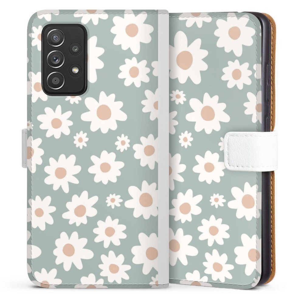 DeinDesign Handyhülle Gänseblume Muster Blumen Daisy Flower Seamless Pattern Green, Samsung ...