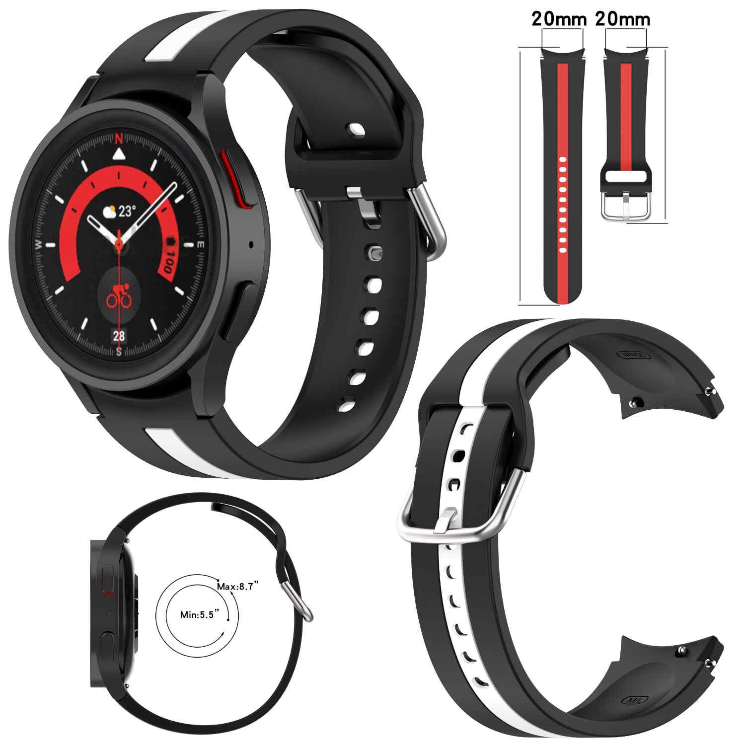 Wigento Smartwatch-Armband Für Samsung Galaxy Watch FE 6 5 4 Normal Pro ...