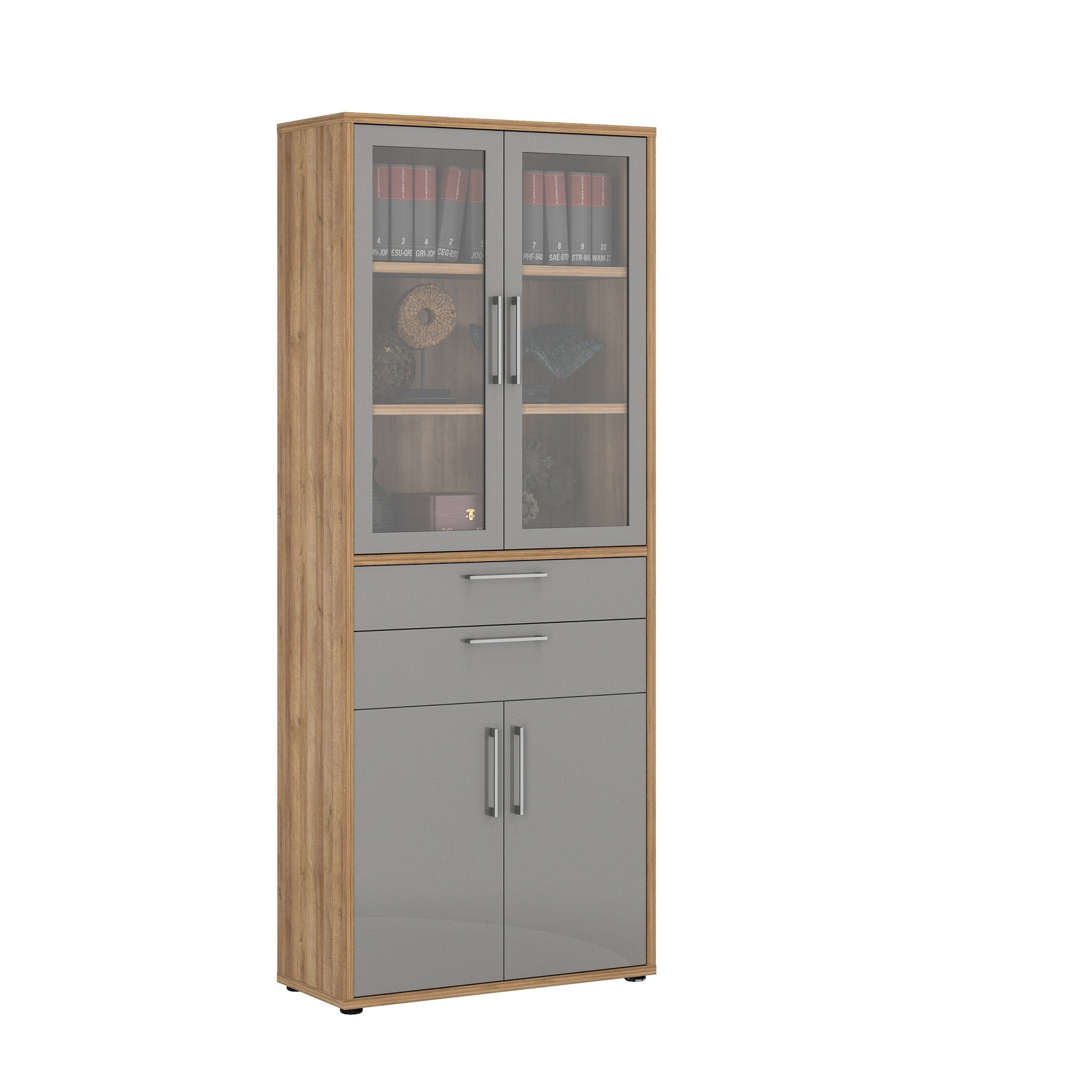 Möbelando Aktenregal 1395 Aus Spanplatte Esg Sicherheitsglas In