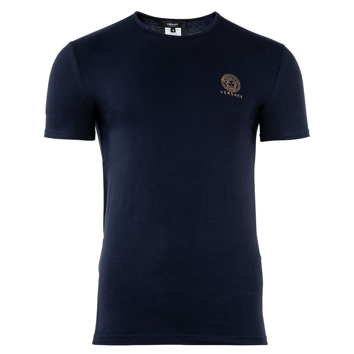 Versace T-Shirt Herren T-Shirt - Unterhemd, Rundhals, Stretch, Hochwertige Qualität, perfekter ...