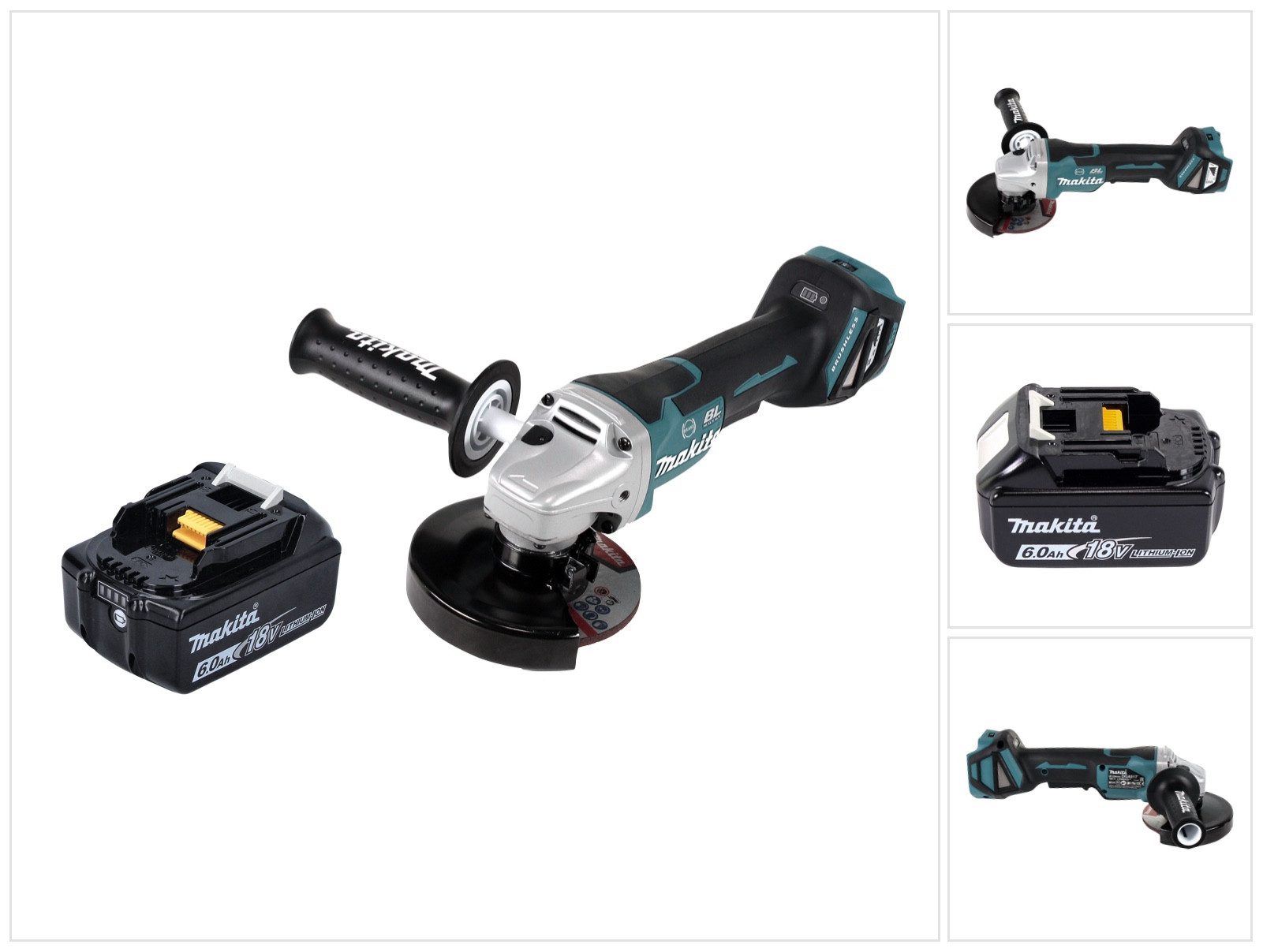 Makita Winkelschleifer DGA 517 M1 Akku Winkelschleifer 18 V 125 mm ...