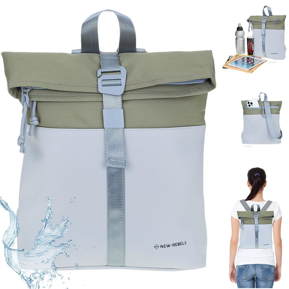 NEW REBELS Freizeitrucksack Damen klein Rucksack Handtasche Tasche ...