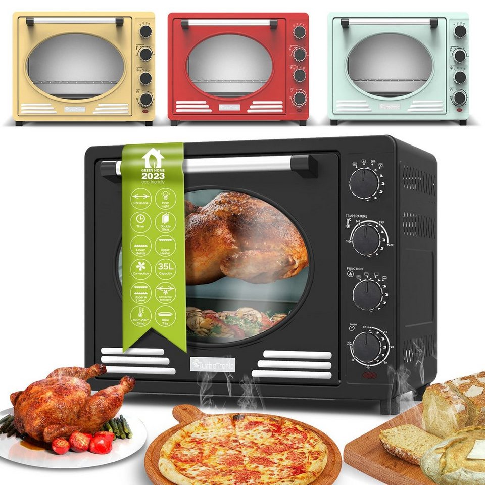 Turbotronic By Z Line Minibackofen 35 Liter Mit Umluft Drehspieß 1600w