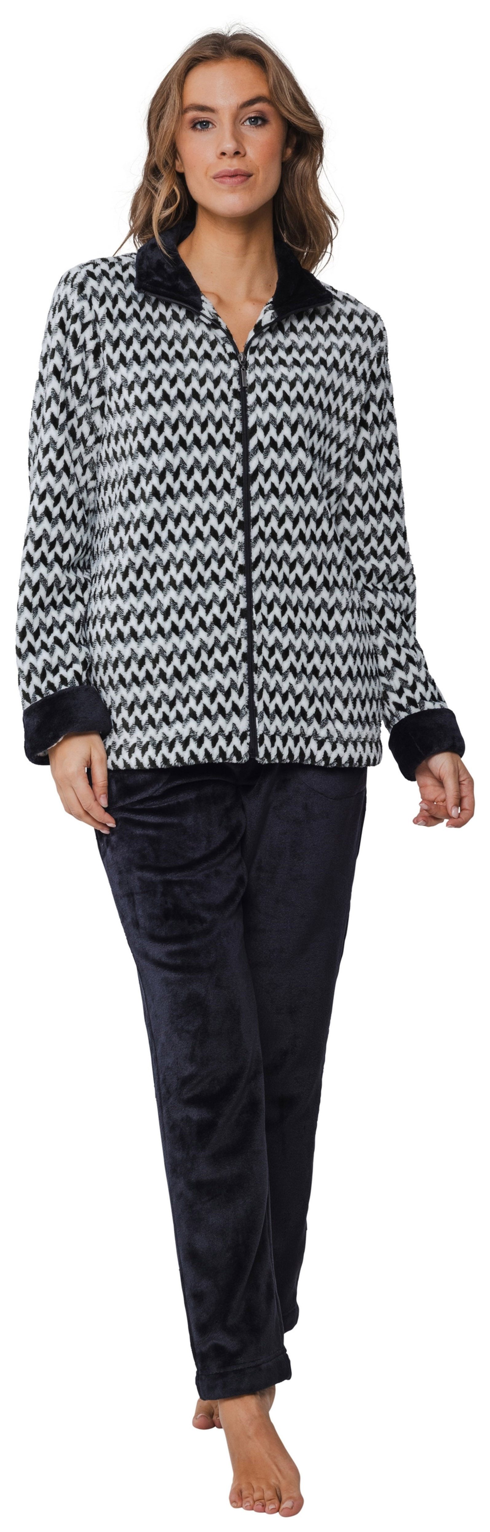 Pastunette Hausanzug Damen Fleece Hausanzug 2 Tlg Kuschelige Qualität