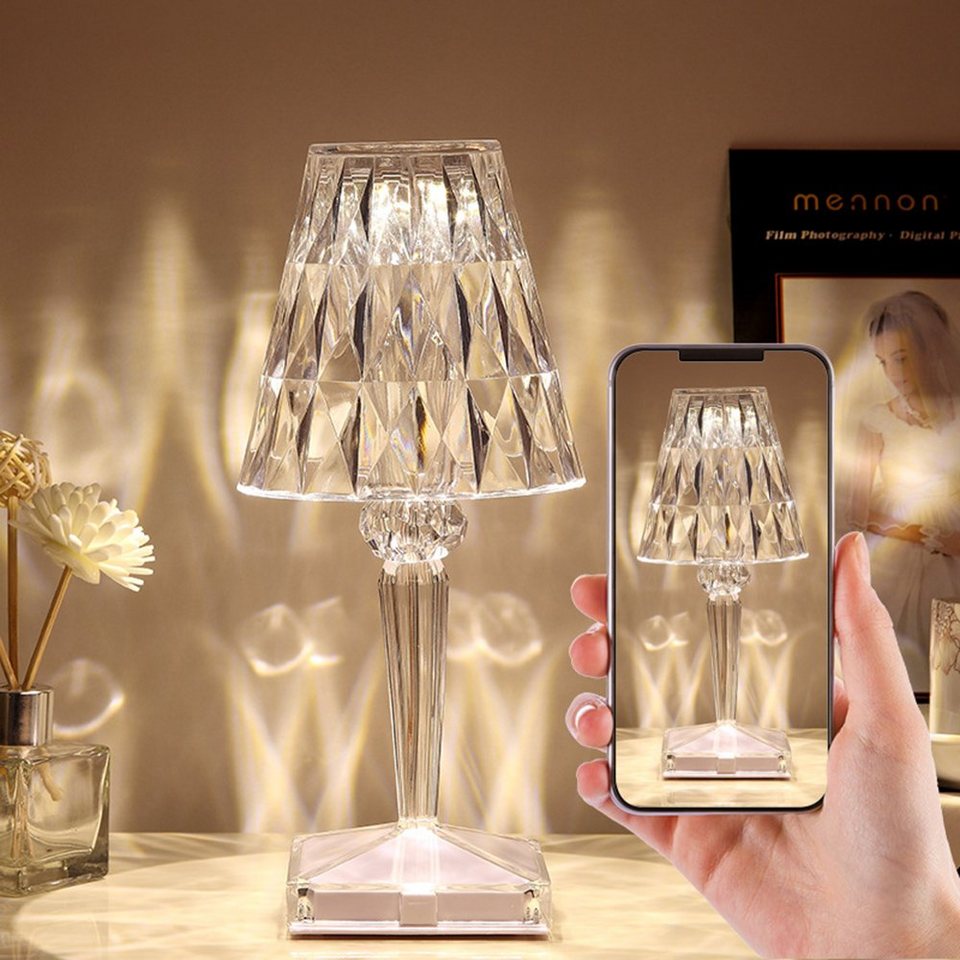 Sunicol Led Dekolicht Led Tischlampe Crystal Wine Cup Shape Dimmbar