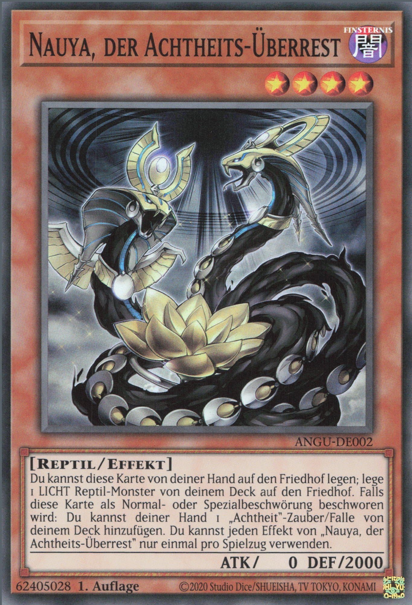 Recollectibles Sammelkarte Yugioh Karte Nauya Der Achtheits Überrest