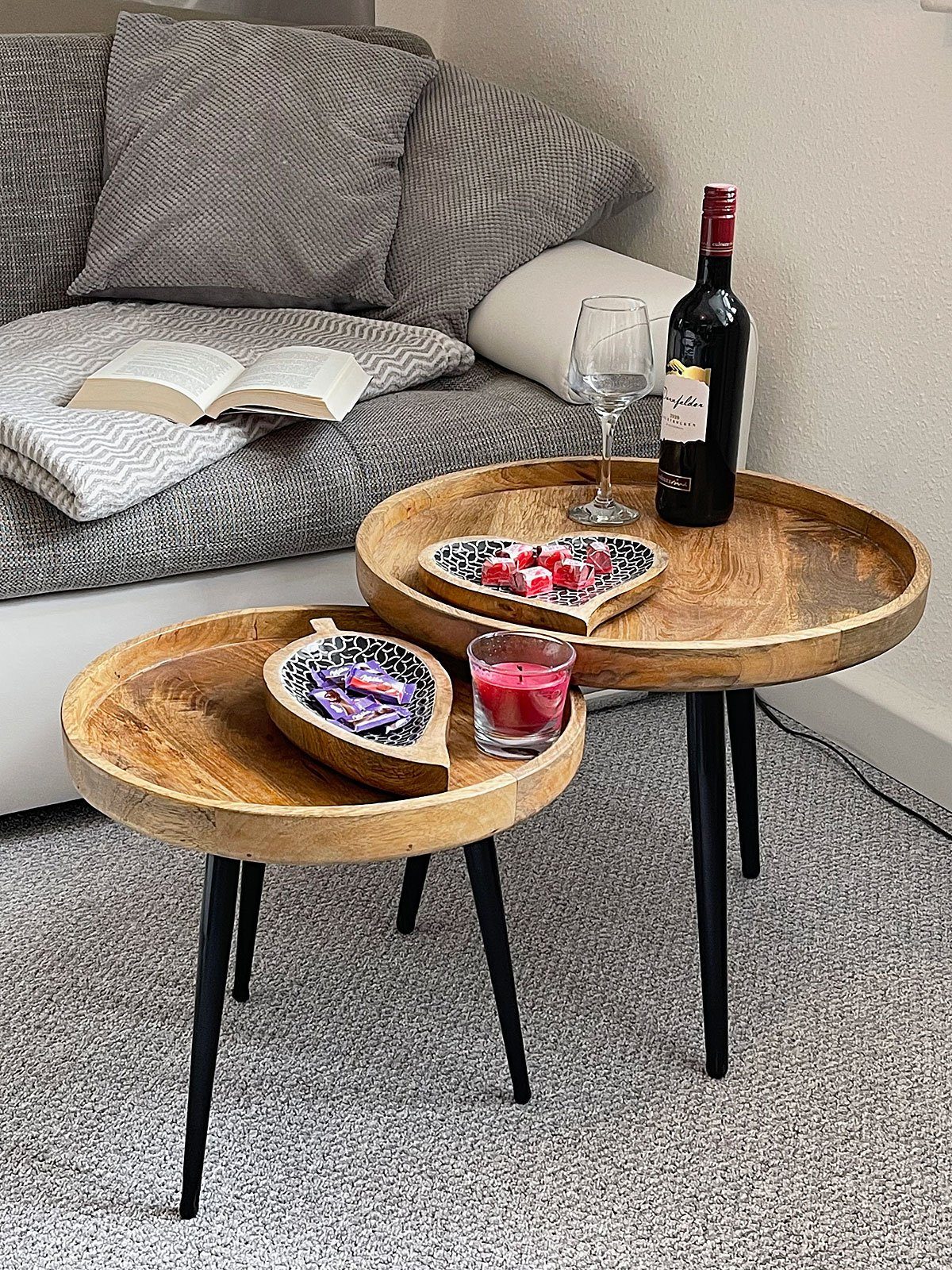 Beistelltische Set Rund
