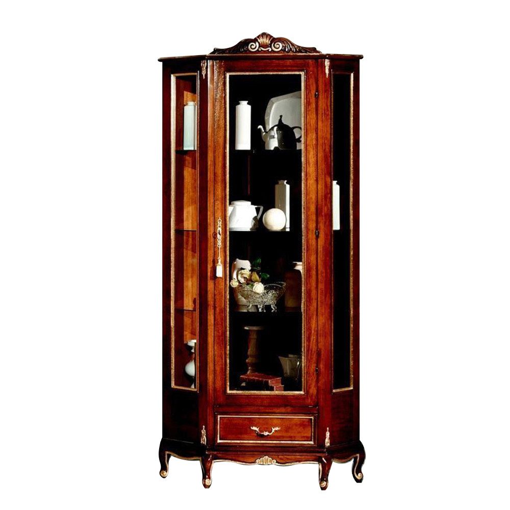 Jvmoebel Eckvitrine Eckvitrine Schrank Design Vitrine Schränke Möbel