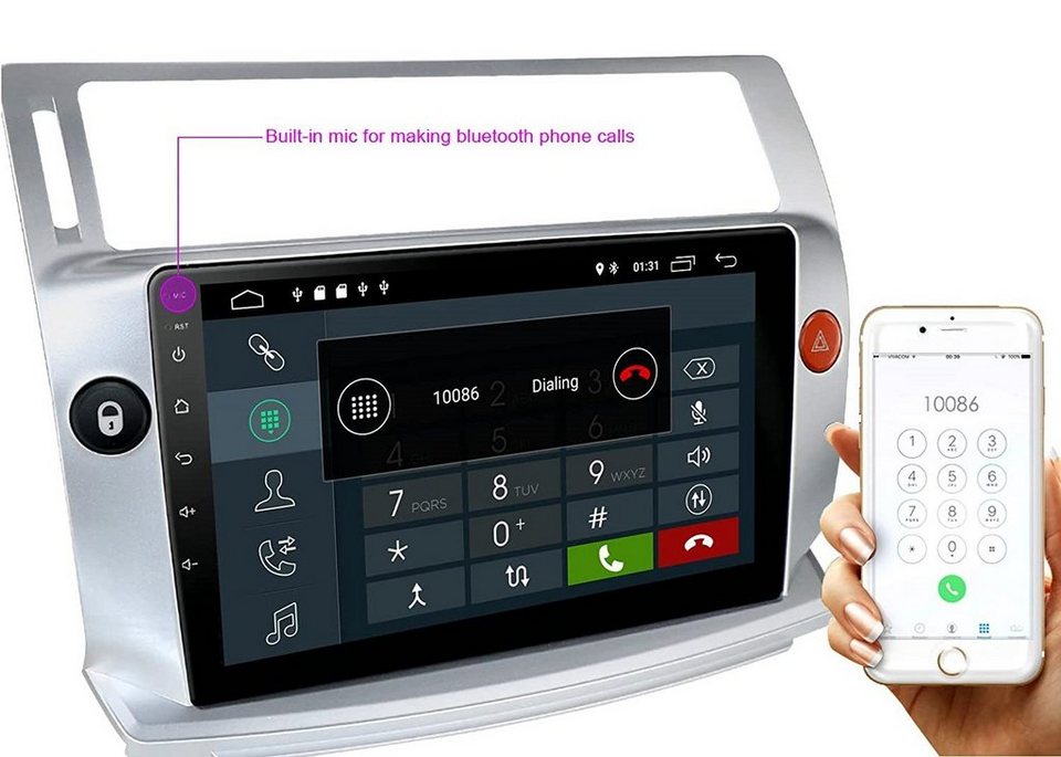 GABITECH 9 Zoll Android 11 Autoradio GPS Navi Für Citroen C-Quatre 2004 ... GABITECH 9 Zoll Android 11 Autoradio GPS Navi Für Citroen C-Quatre 2004 ...