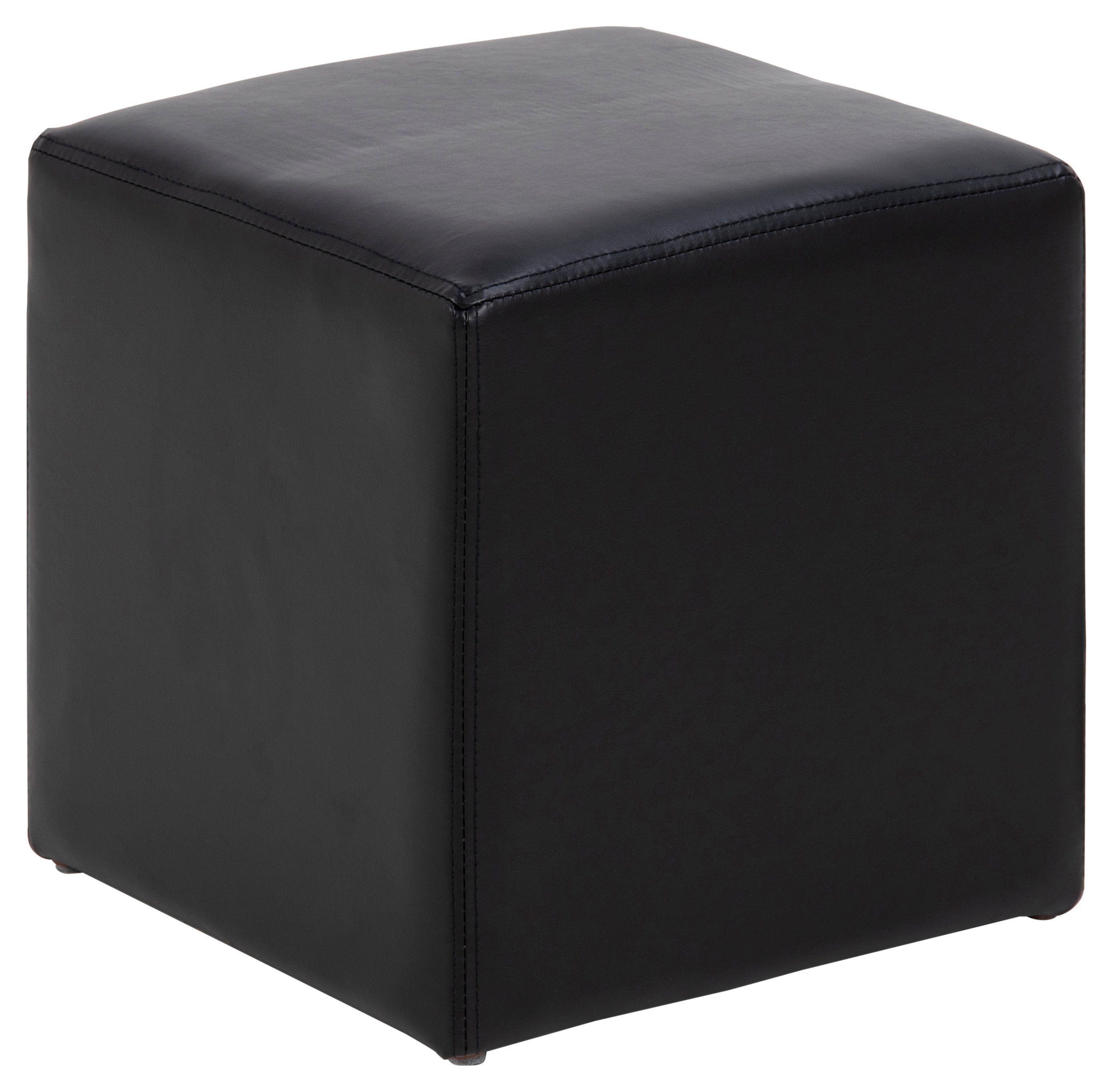 ebuy24 Pouf Code Hocker, Pouf Breite 38 cm schwarz.
