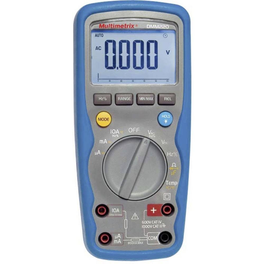 Multimetrix Multimeter Hand-Multimeter, Wasserdicht (IP67), Große ...