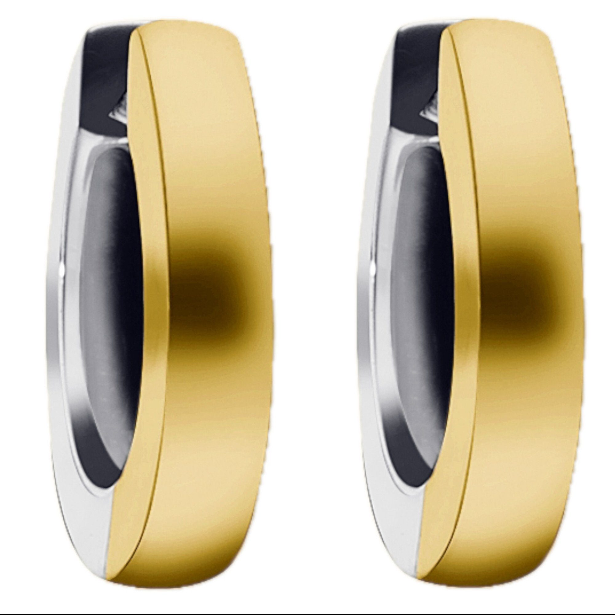 ONE ELEMENT Paar Creolen Ohrringe Creolen aus 333 Gelbgold Ø 12,0 x 2,0 mm, Damen Gold Schmuck ...