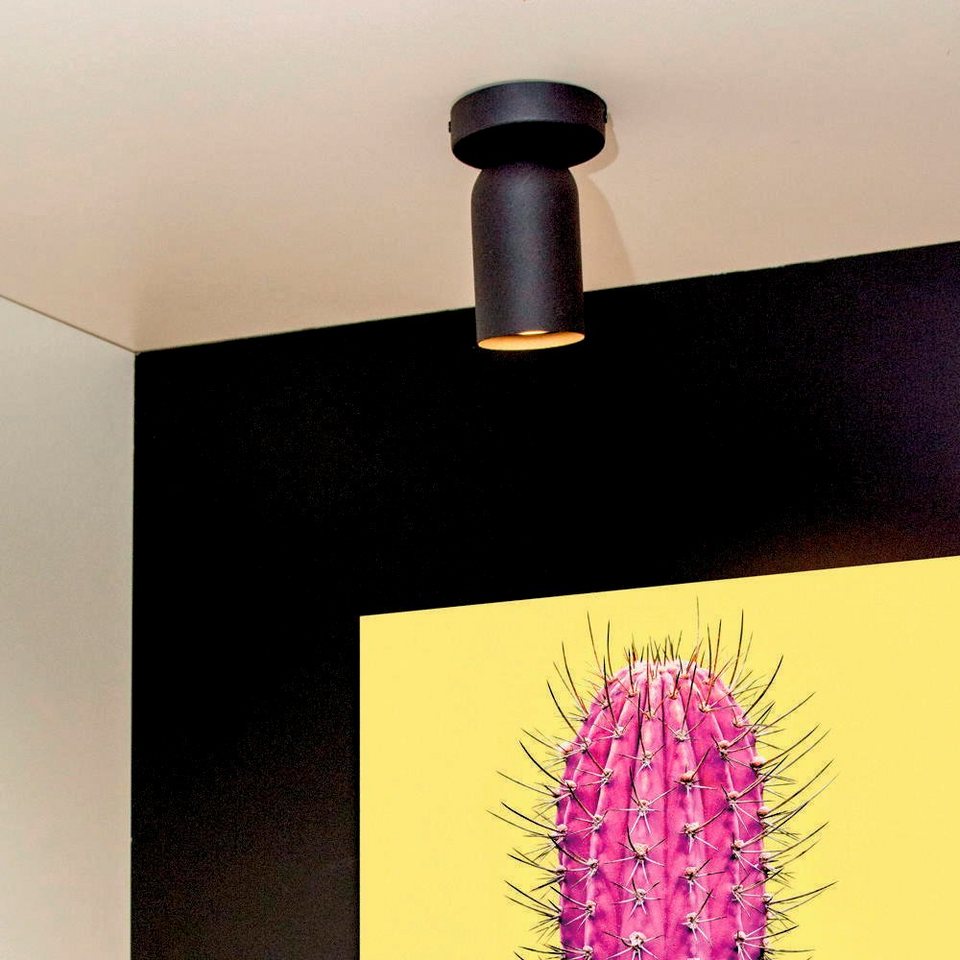 Click Licht Deckenspot Wand Und Deckenspot Punch In Schwarz Gu10