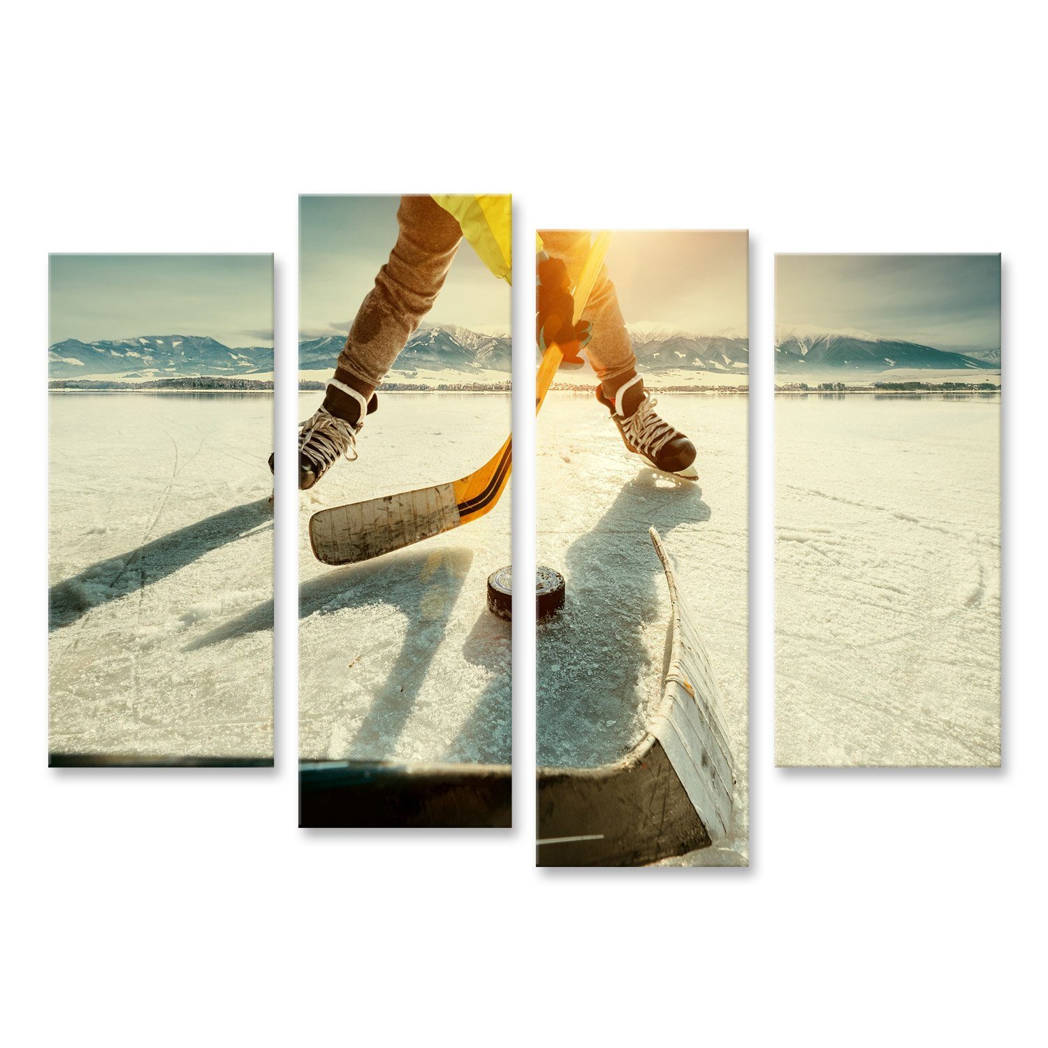 Islandburner Leinwandbild Bild Auf Leinwand Eishockey Spiel Moment