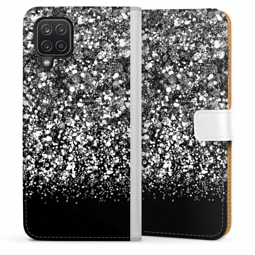 Deindesign Handyhülle Glitzer Look Schneeflocken Muster Snow Fall