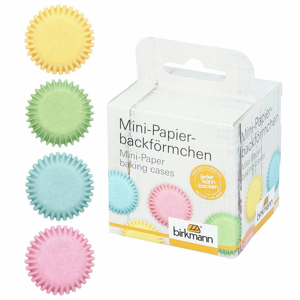 Birkmann Muffinform Mini-Papierbackförmchen Pastell Ø 4.5 cm, Perfekt ...