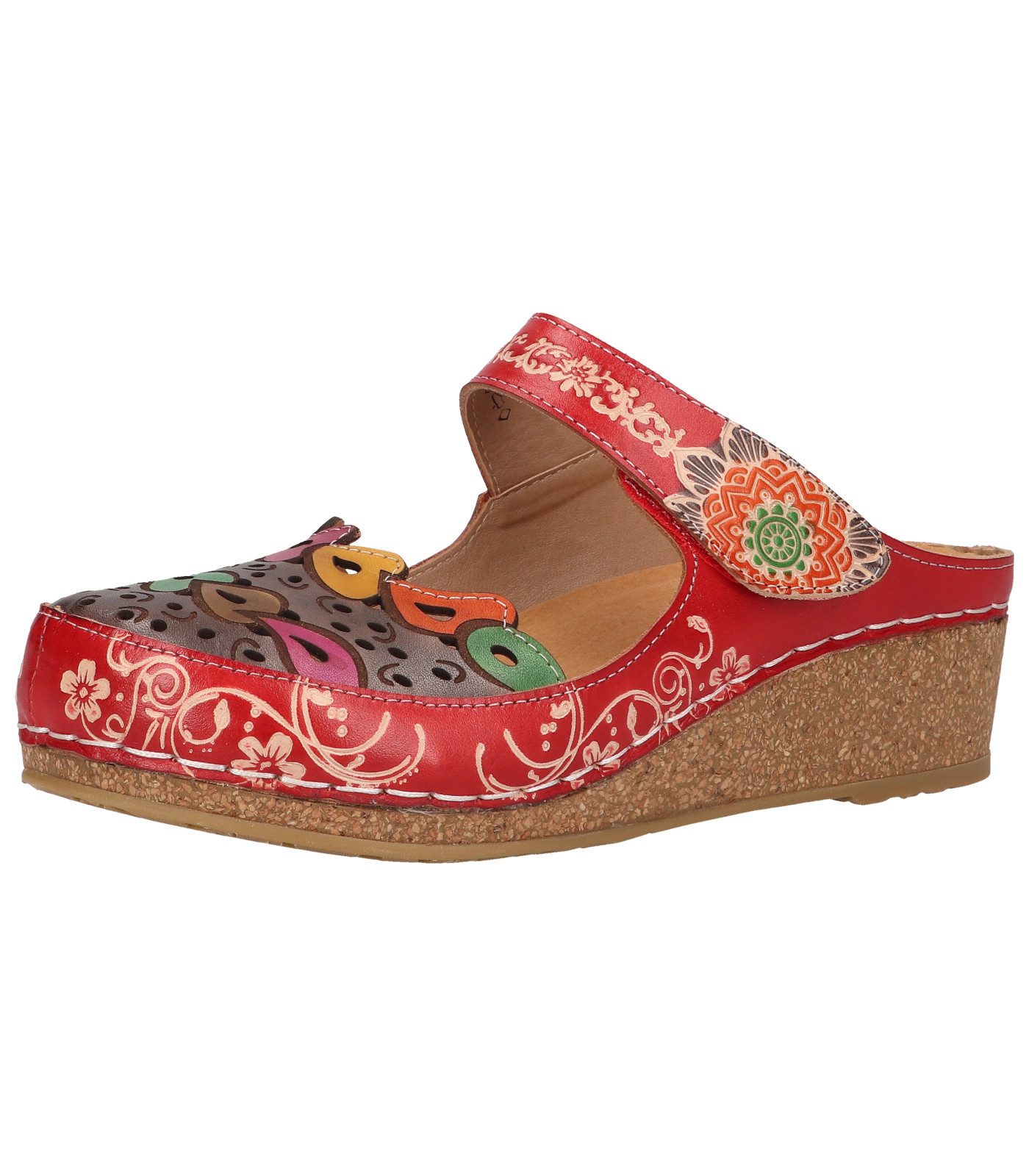 LAURA VITA Clogs Leder Clog, Absatzhöhe: 5 cm
