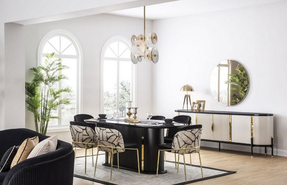 Jvmoebel Esszimmer Set Luxus Esszimmer Essgarnitur 8tlg Set Essgruppe