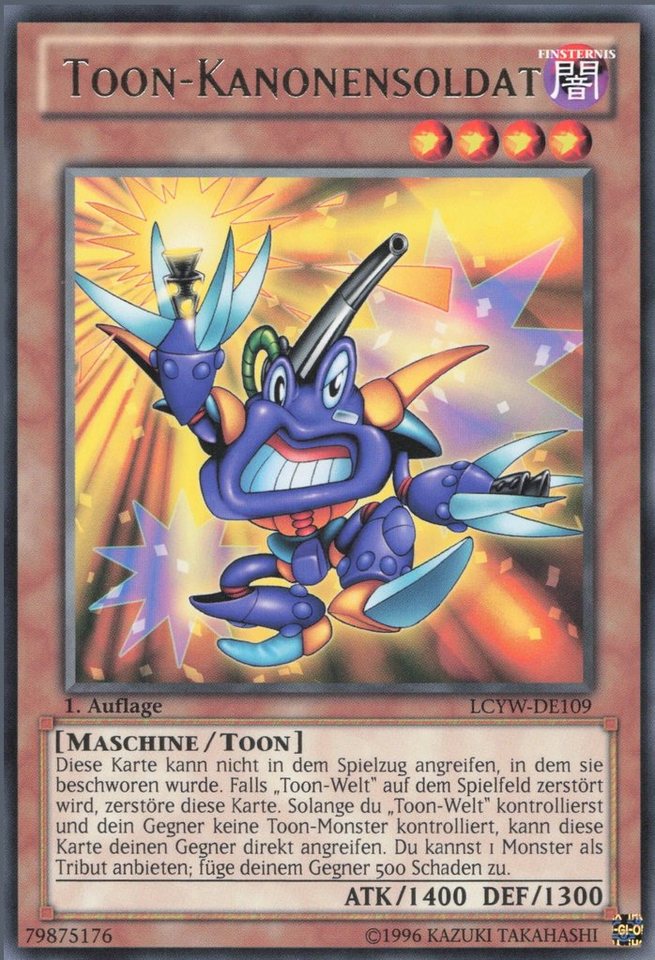 Recollectibles Sammelkarte Yugioh Karte Toon Kanonensoldat Deutsch Yu