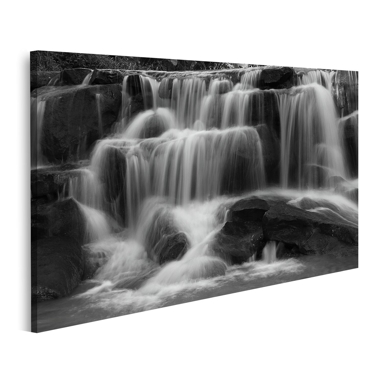 Islandburner Leinwandbild Bild Auf Leinwand Cascading Wasserfall In Der