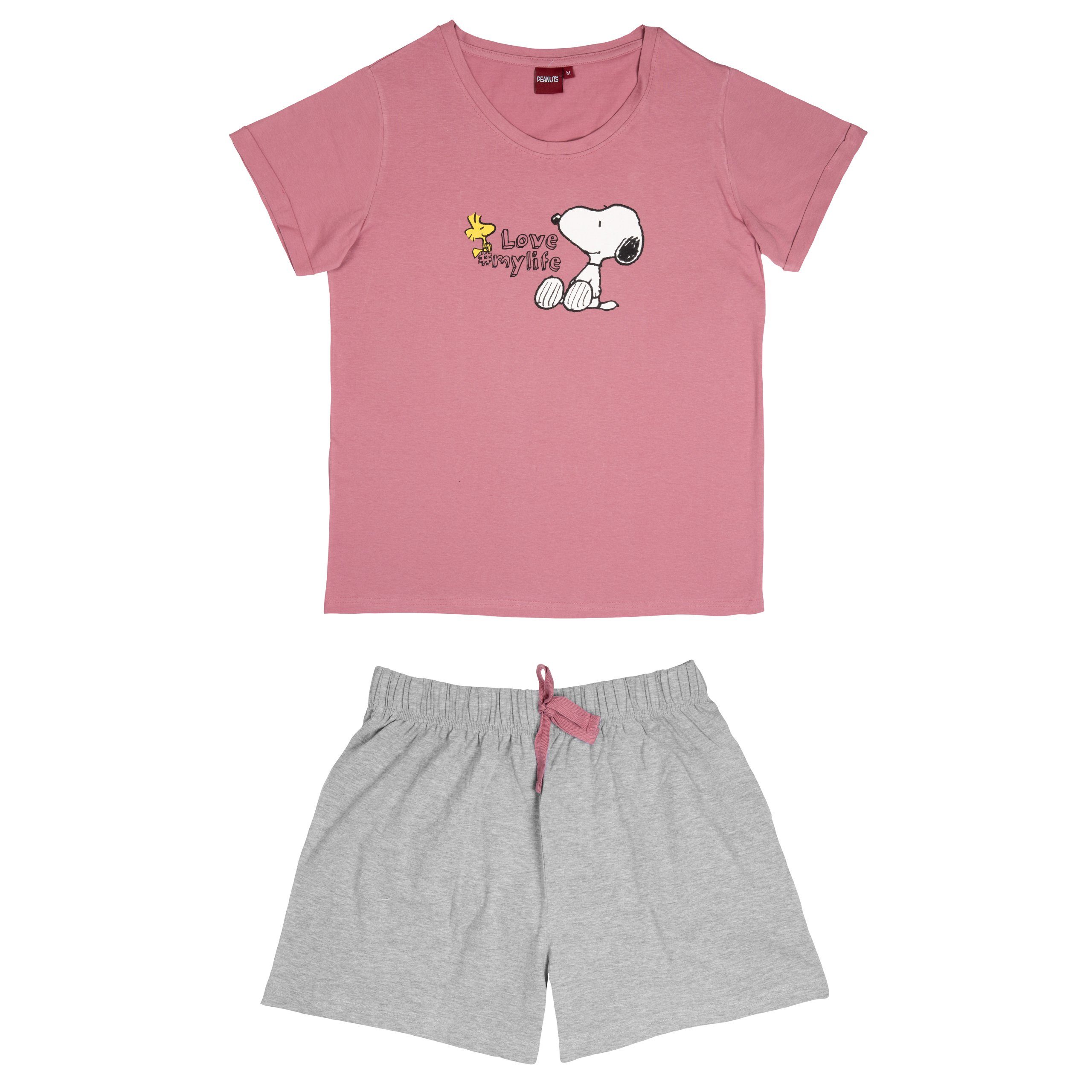 United Labels® Schlafanzug The Peanuts Schlafanzug Für Damen Love My