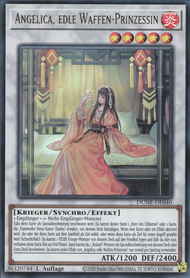 Recollectibles Sammelkarte Yugioh Karte Angelica Edle Waffen