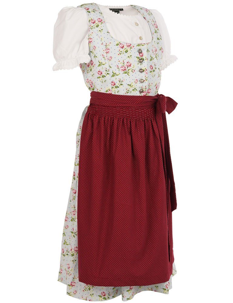Maddox Dirndl Kinder Trachten 'Elli' 3-tlg., Blümchen Hellblau ...