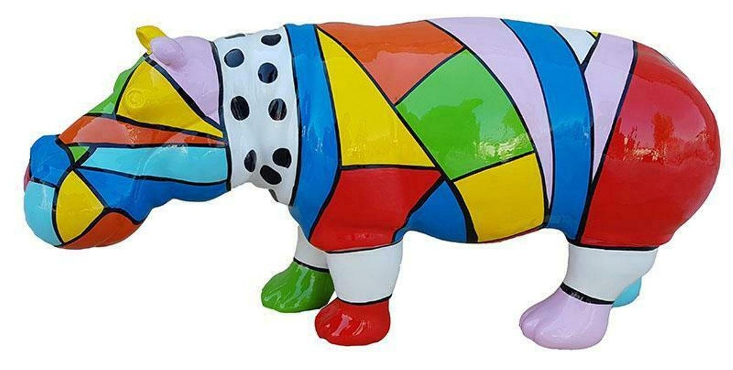 Jvmoebel Dekoobjekt Deko Nilpferd Figur Statue Skulptur 32cm Figuren