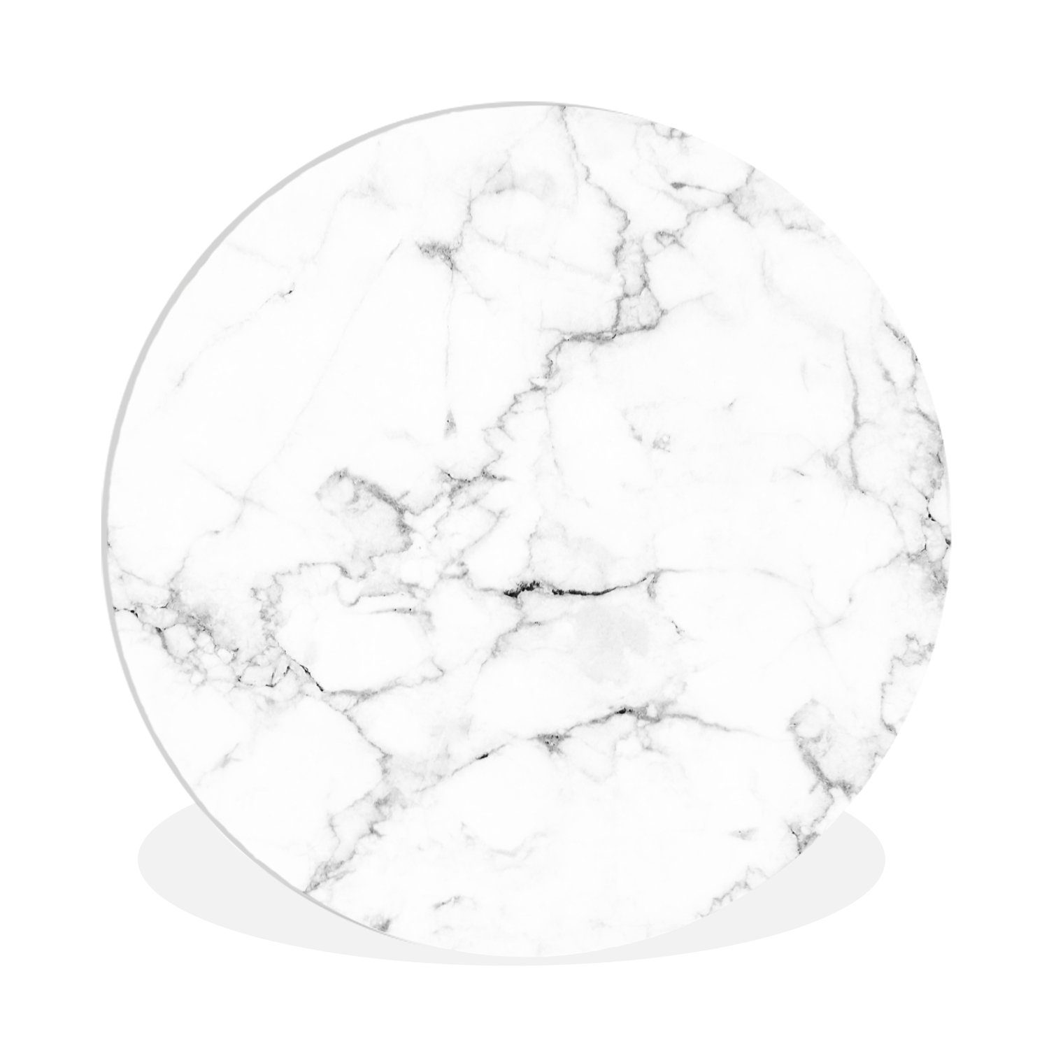 Muchowow Gemälde Marmor Weiß Grau Luxus Marmoroptik