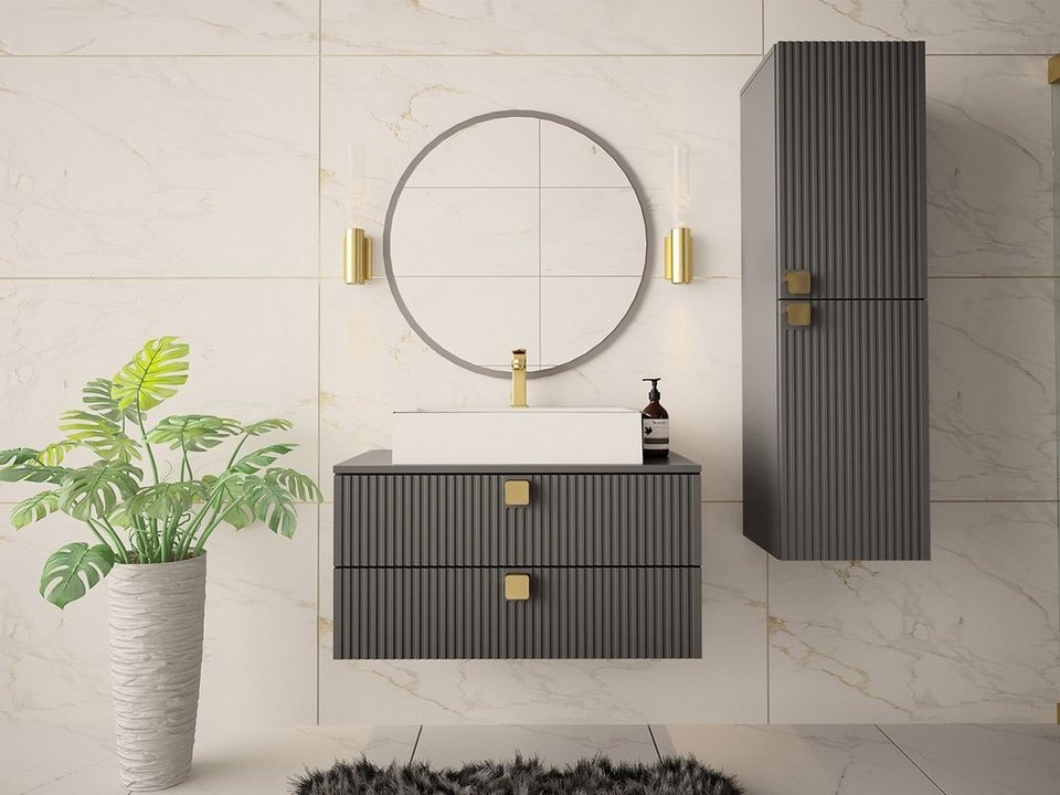 Mirjan24 Badmöbel Set Gariano Iii 3er Set Mit Siphon Waschbecken