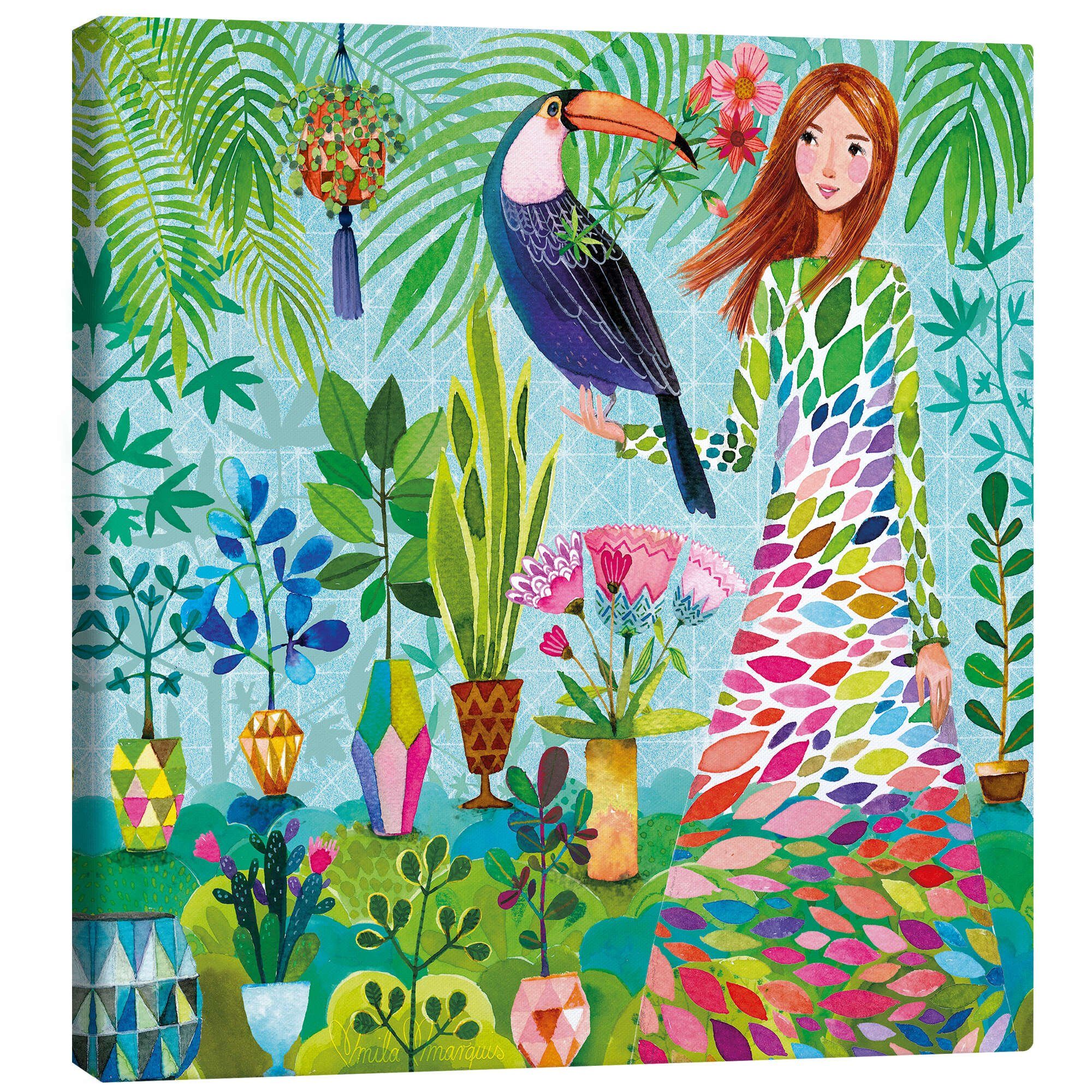 Posterlounge Leinwandbild Mila Marquis Botanischer Garten Wohnzimmer