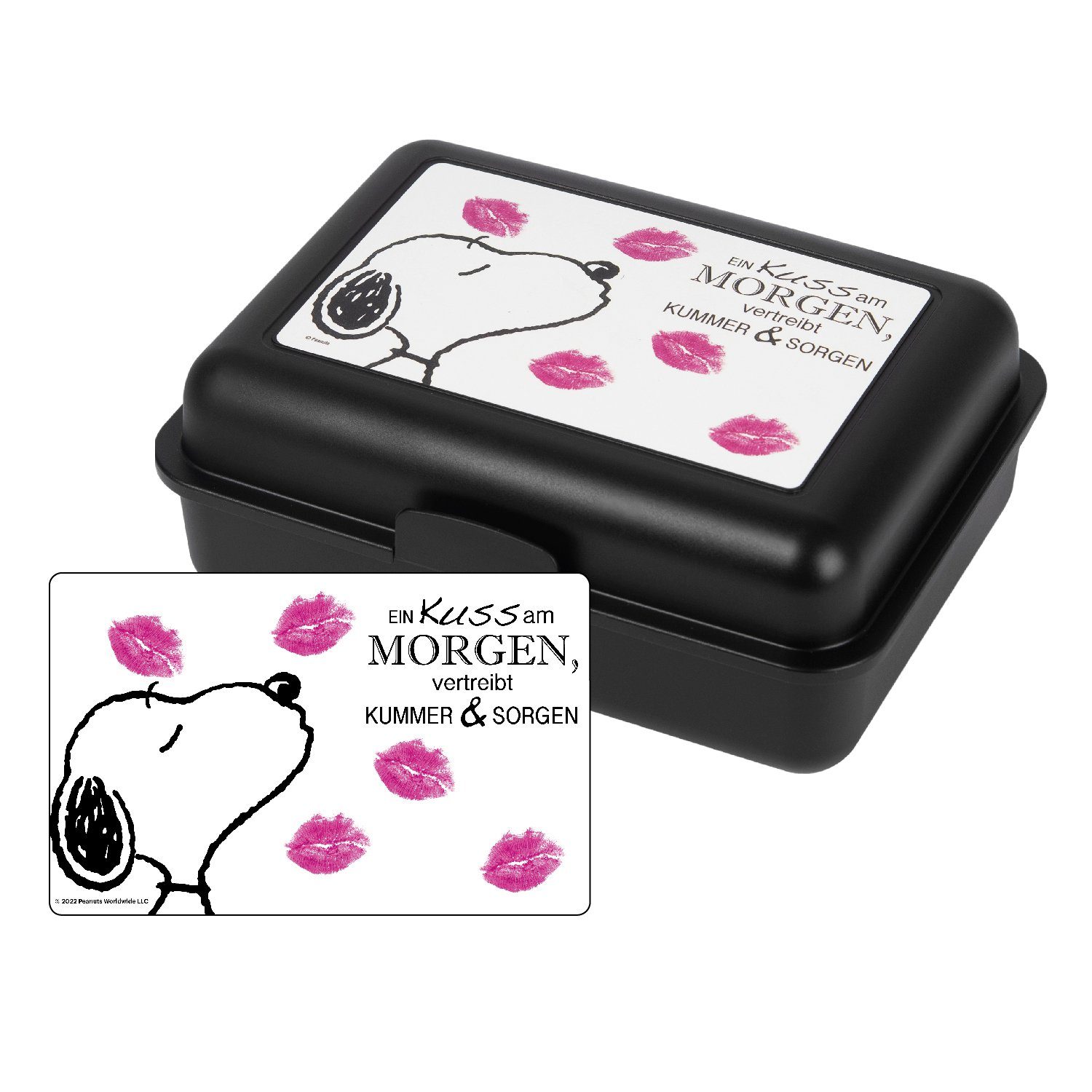 United Labels® Lunchbox The Peanuts Brotdose Snoopy Ein Kuss Am