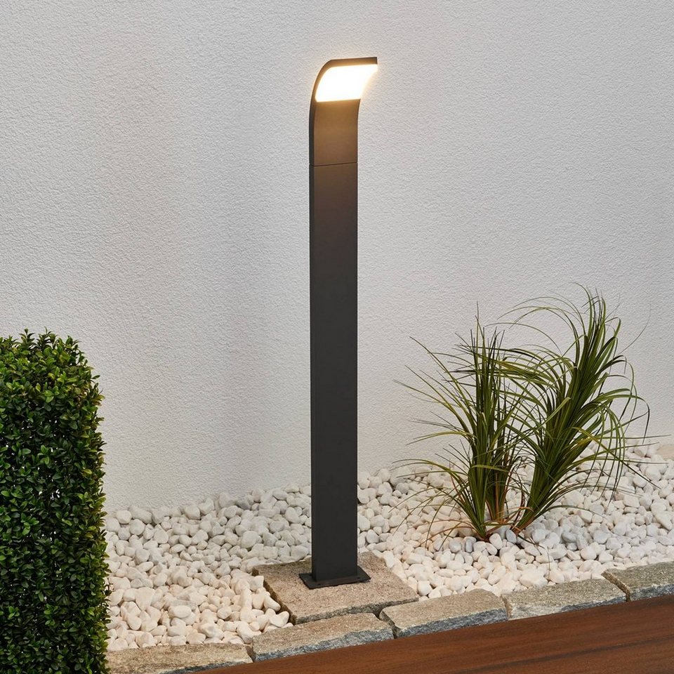 Lucande Led Pollerleuchte Timm Led Lampen Warmweiß Modern Aluminium