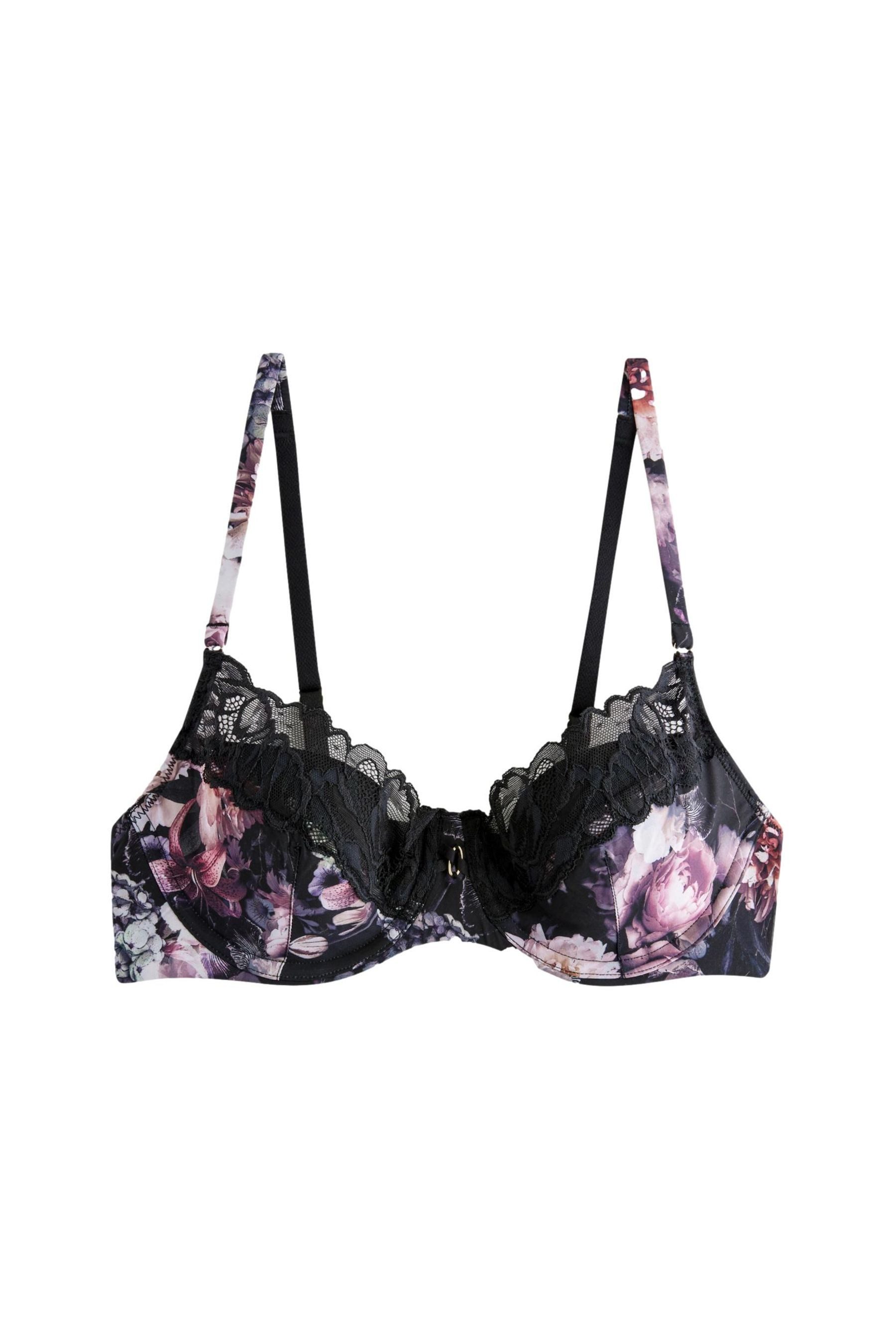 Next Balconnet-BH Halbwattierter Balconette-BH mit Blumenspitze (1-tlg), Bra balconette