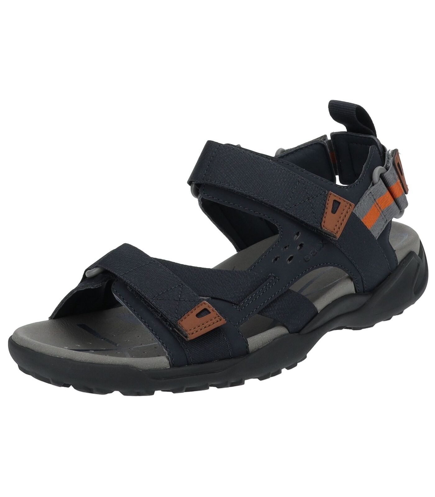 Geox Wanderschuhe Lederimitat/Textil Trekkingsandale, Verschluss ...