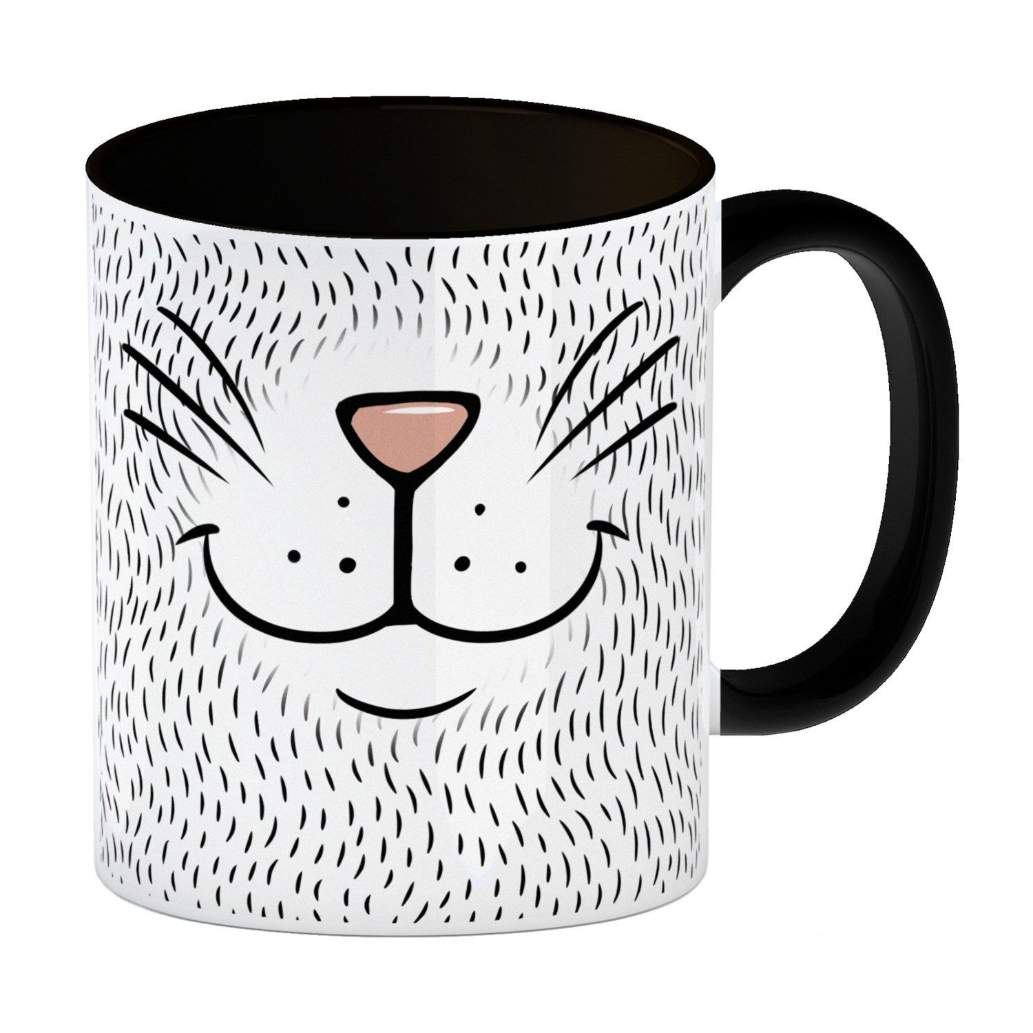 Speecheese Tasse Katzengesicht Kaffeebecher Mit Süßem Lächeln Einer