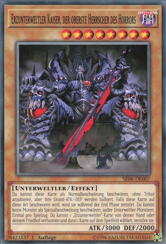 Recollectibles Sammelkarte Yugioh Karte Erzunterweltler Kaiser Der