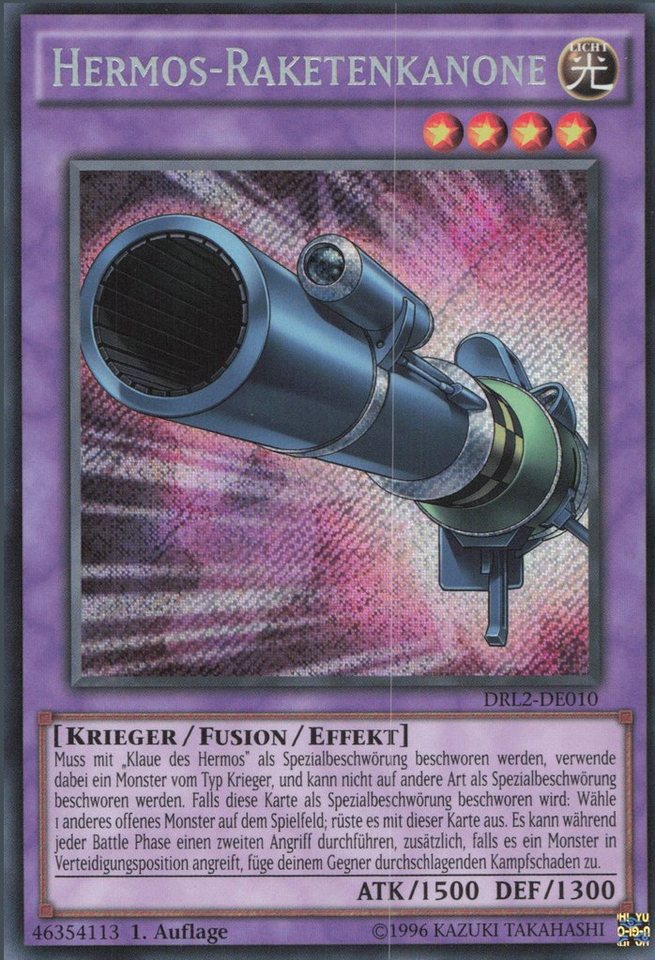 Recollectibles Sammelkarte Yugioh Karte Hermos Raketenkanone Yu Gi Oh