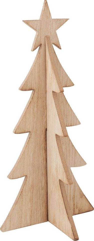 Dekoobjekt Stecktanne Mdf Holz Furniert