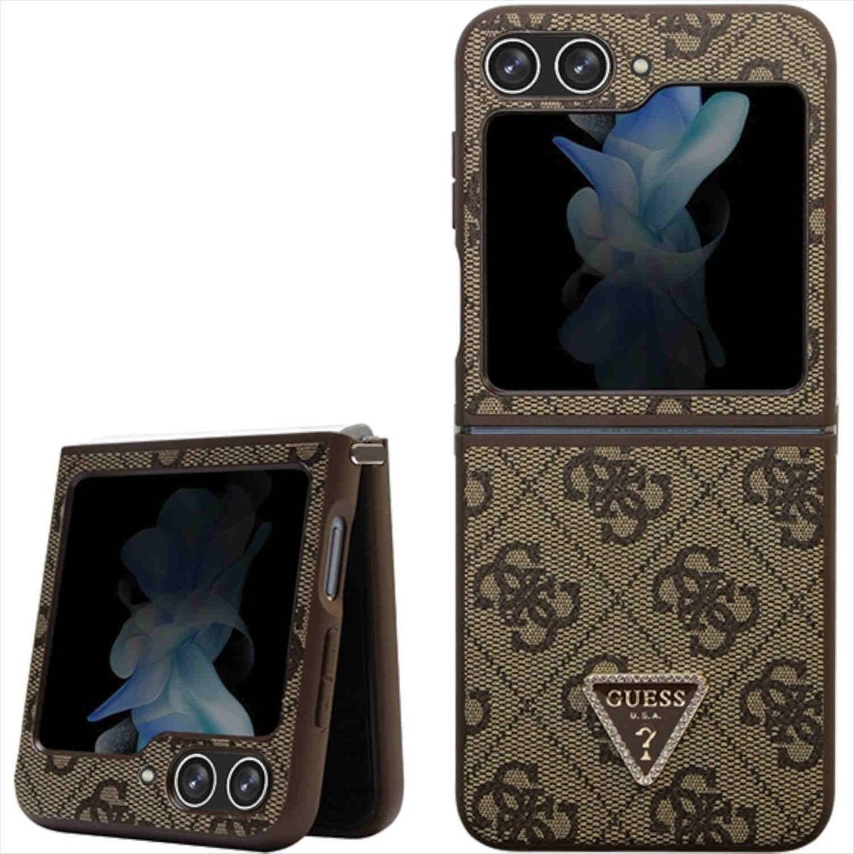 Guess Smartphone Hülle Guess Samsung Galaxy Z Flip5 Case Leather 4g