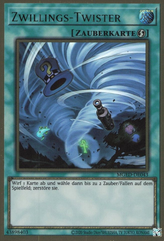Recollectibles Sammelkarte Yugioh Karte Zwillings Twister Yu Gi Oh