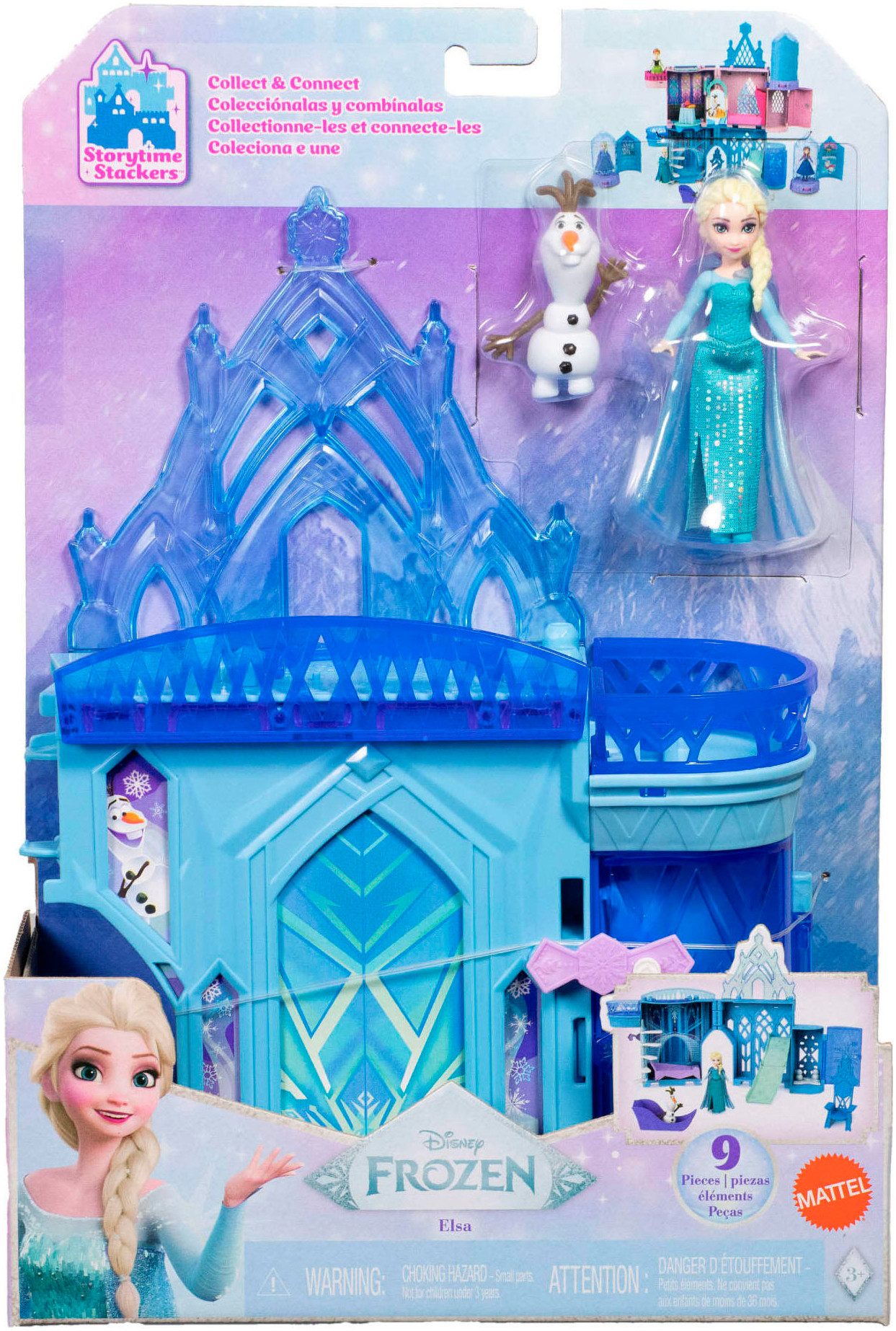 Mattel® Spielwelt Disney Die Eiskönigin Kleine Puppen Elsa Stapelschloss