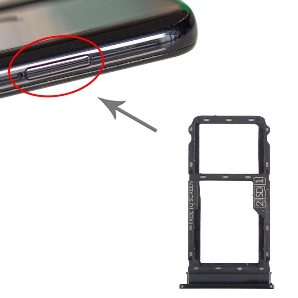Wigento Sim Card Tray Micro Sd Card Tray Für Motorola Moto G8 Plus