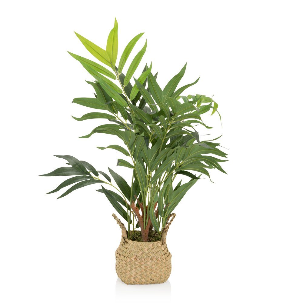 Kunstpflanze Kunstpflanze Chamaedorea Kunststoff Stoff Palme Hjh